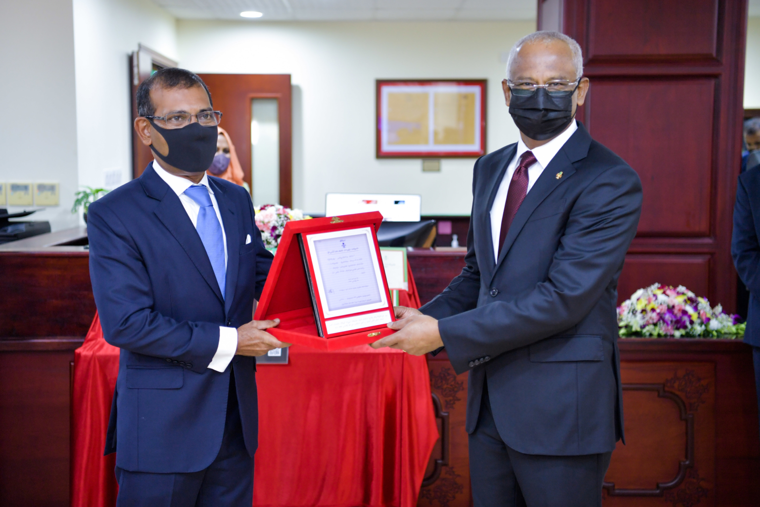 President Solih inaugurates Parliament’s library and digital archive ...