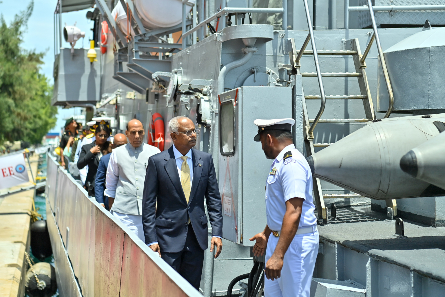India gifts new offshore patrol vessel to Maldives, bolstering maritime ...